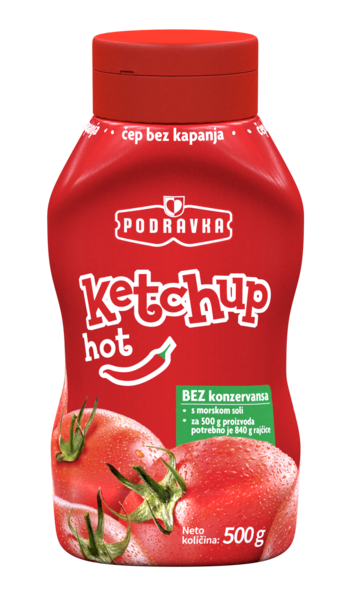 Kečup Podravka - ostrý 500 g